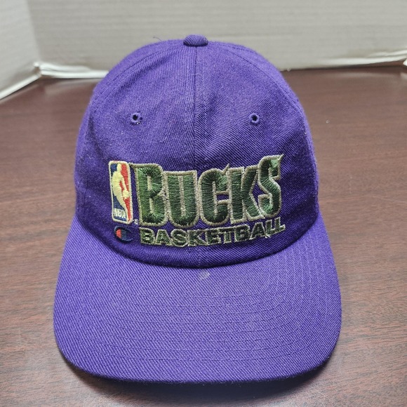 Champion | Accessories | Vintage Milwaukee Bucks Hat Cap Snap Back Mens ...